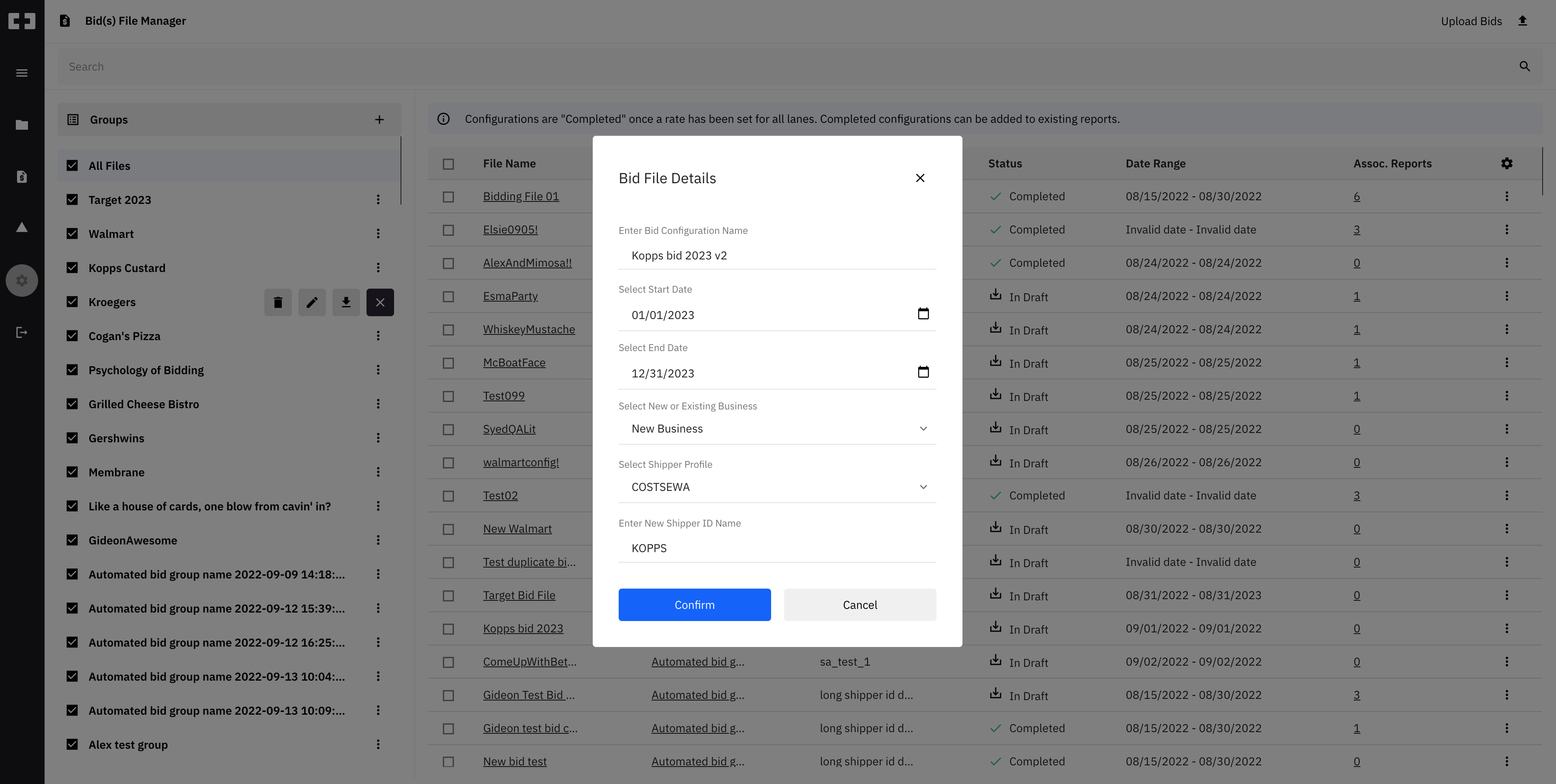 Upload a New Customer Bid File – Optimal Dynamics