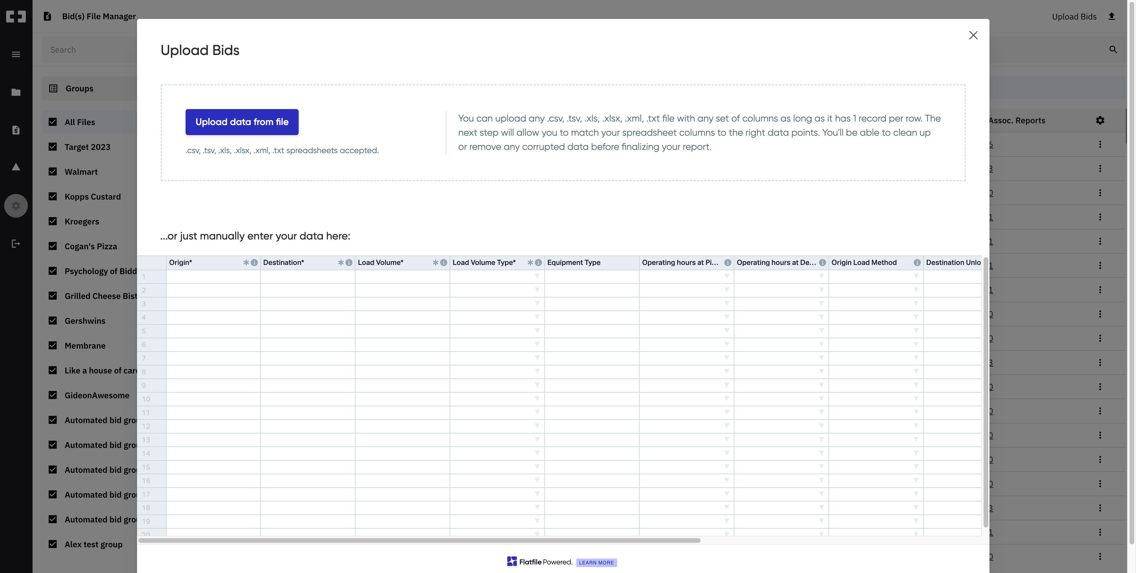 Upload a New Customer Bid File – Optimal Dynamics