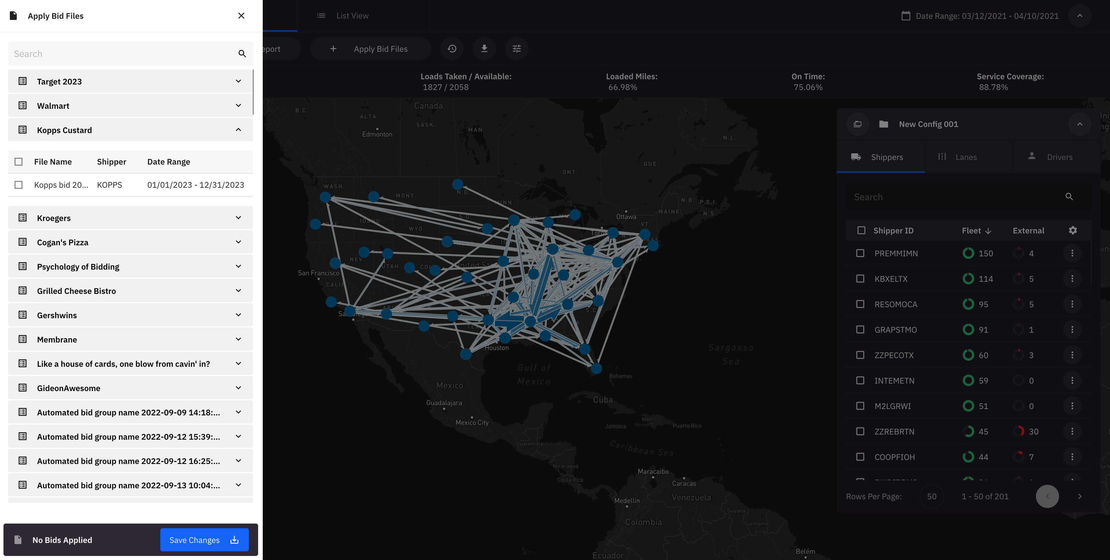 Apply a Bid File to a Report – Optimal Dynamics