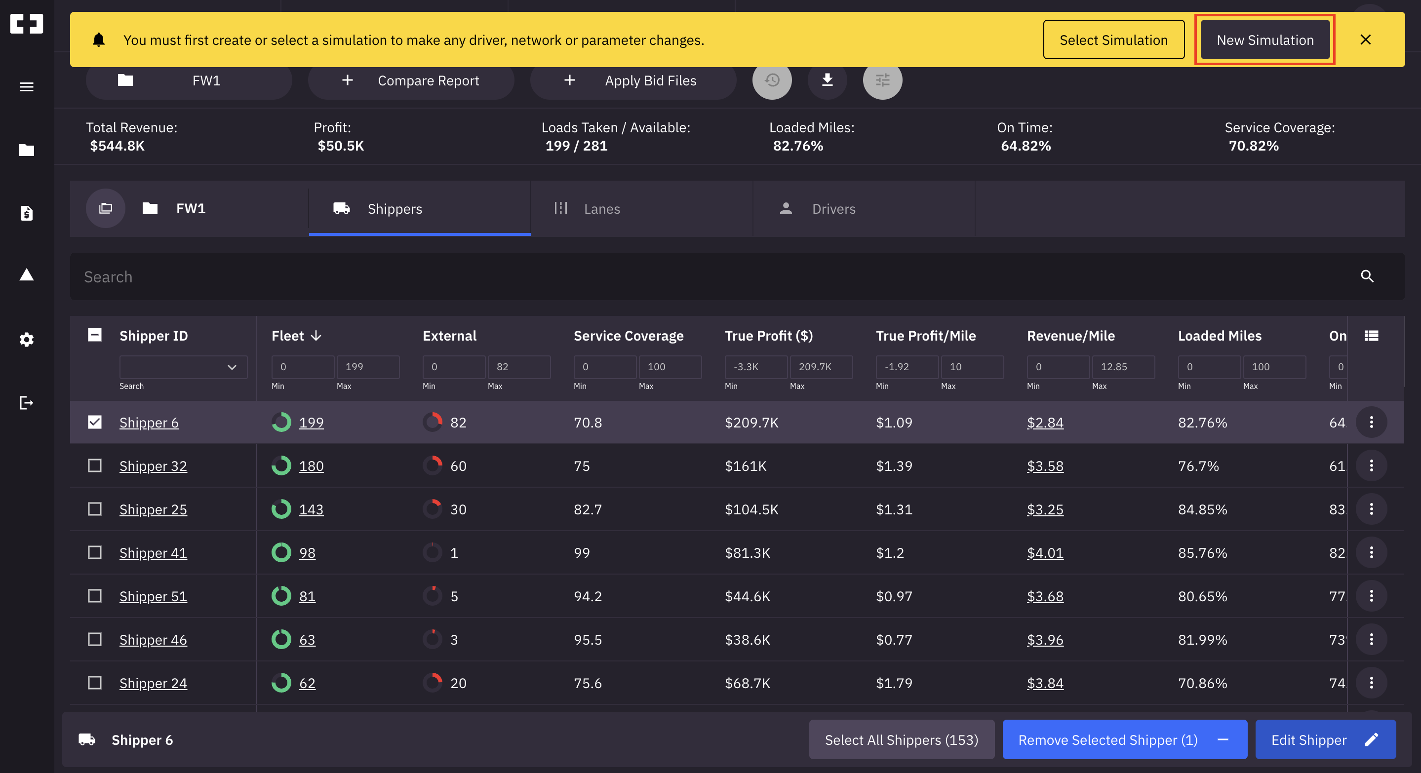 Create a New Simulation – Optimal Dynamics