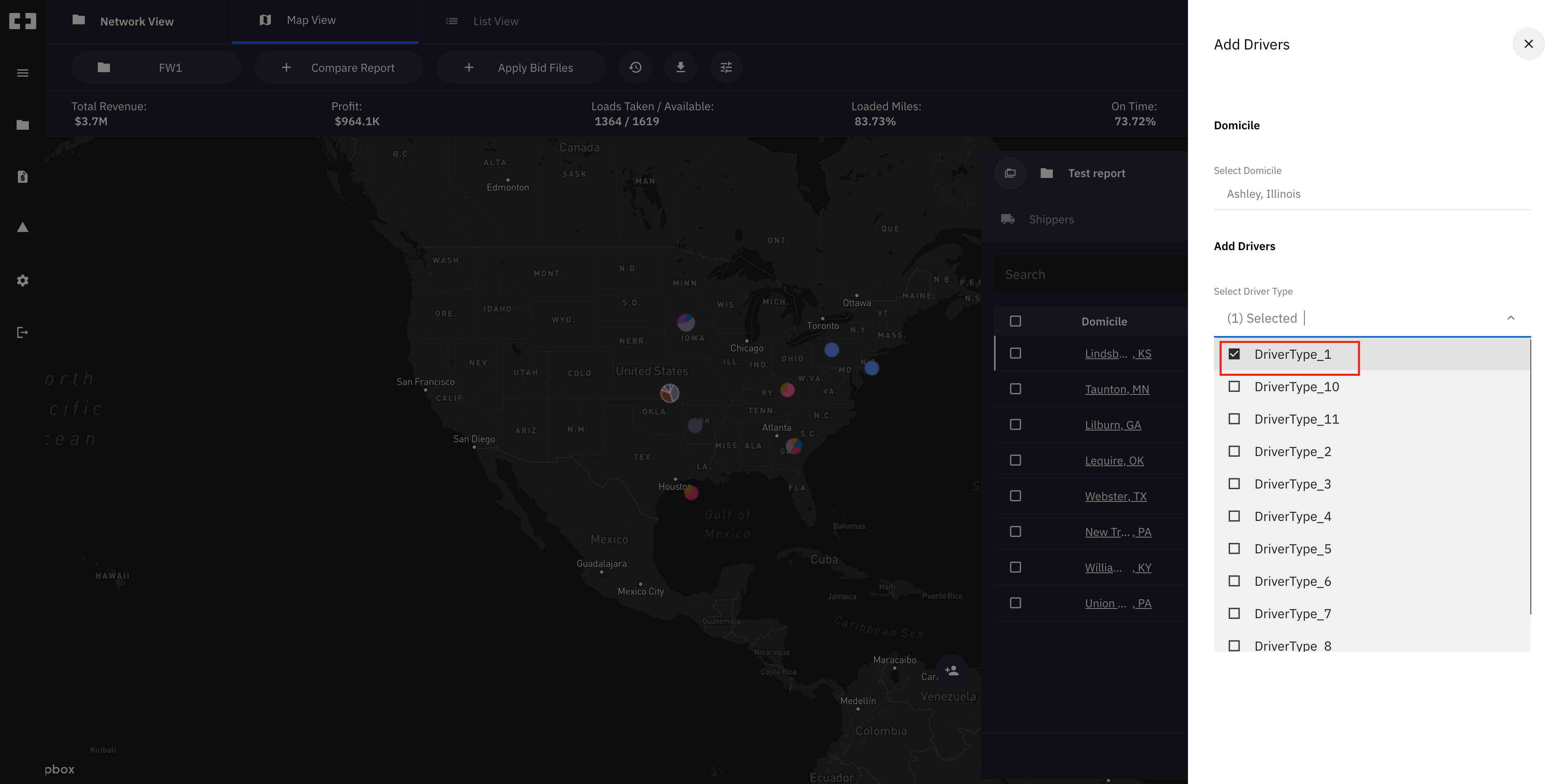 Edit Reports - Drivers & Domiciles – Optimal Dynamics
