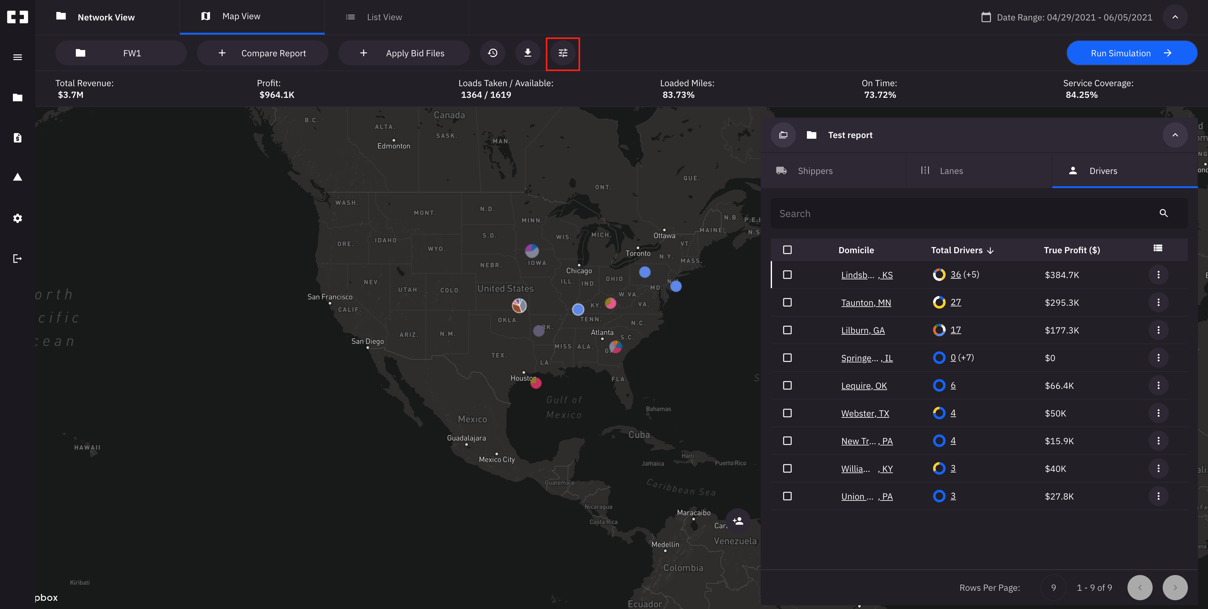 Edit Reports - Parameters – Optimal Dynamics