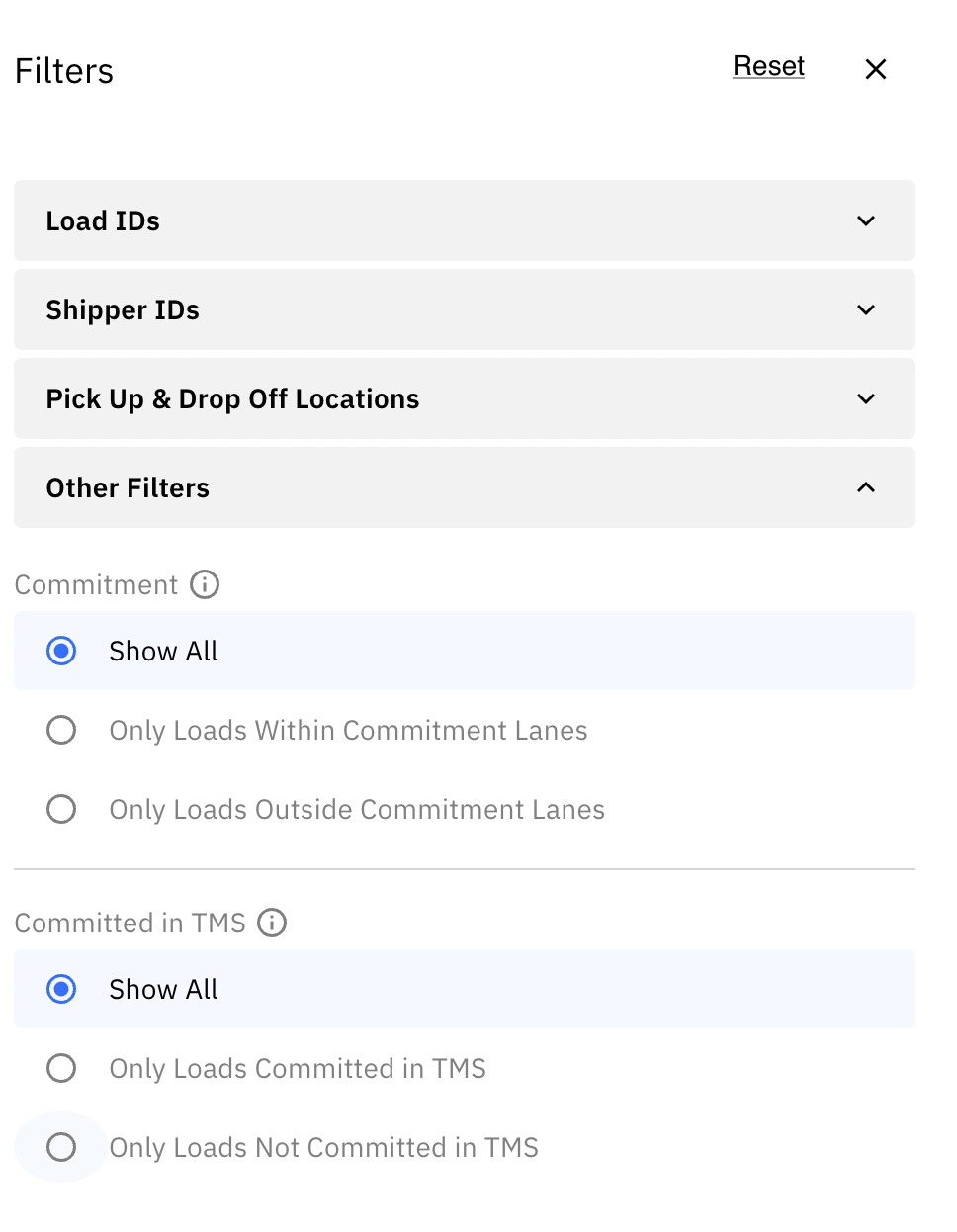 Set a Custom View in Load Acceptance – Optimal Dynamics