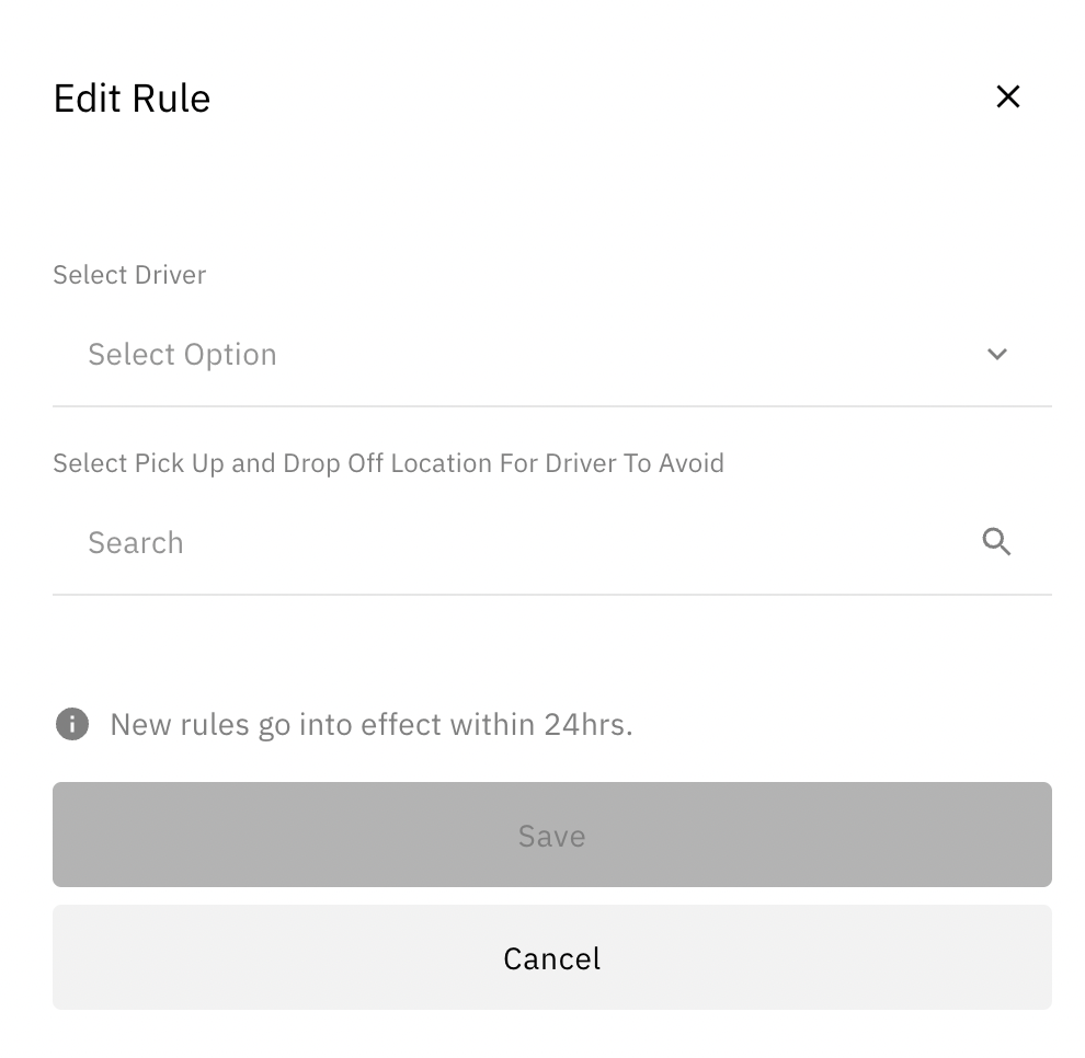 Create a Driver Preference Dispatch Rule – Optimal Dynamics