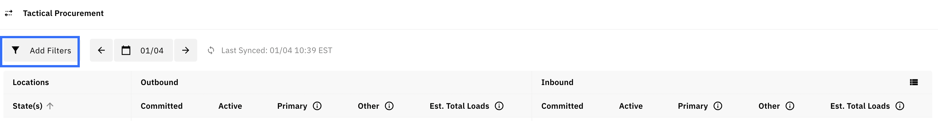 Set a Custom View in Tactical Procurement – Optimal Dynamics