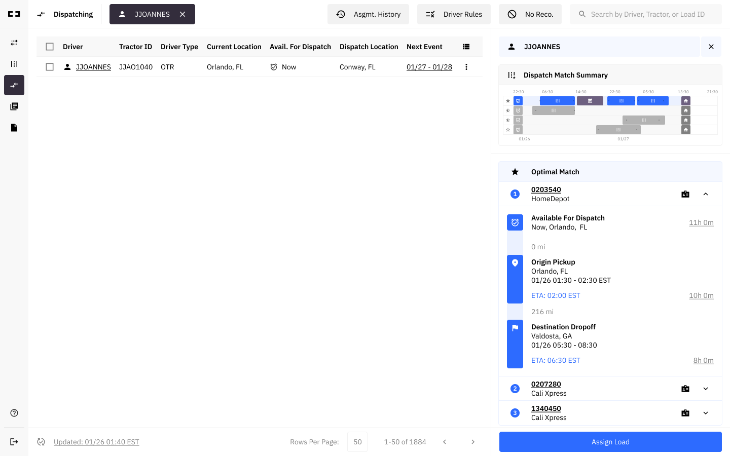 How to Search for Loads or Drivers – Optimal Dynamics
